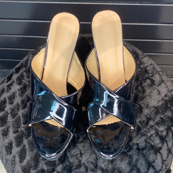Shoes | 5 Inch Stilettos Patent Leather Mule | Poshmark